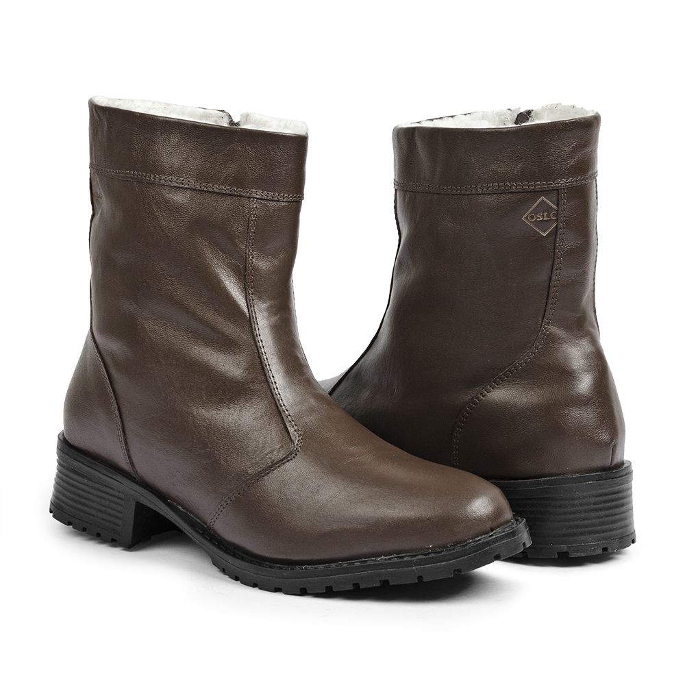 Bota Feminina Viena Marrom: Graciosidade para o Inverno | Oslo | OSLO ...
