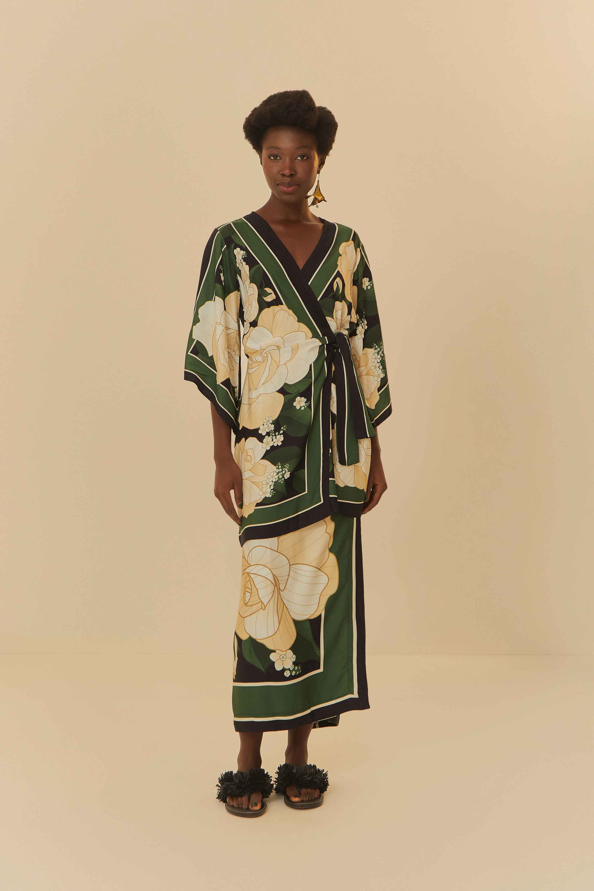 Vestido Curto Lenço Priscila Farm | Ouseup Moda Feminina Multimarcas