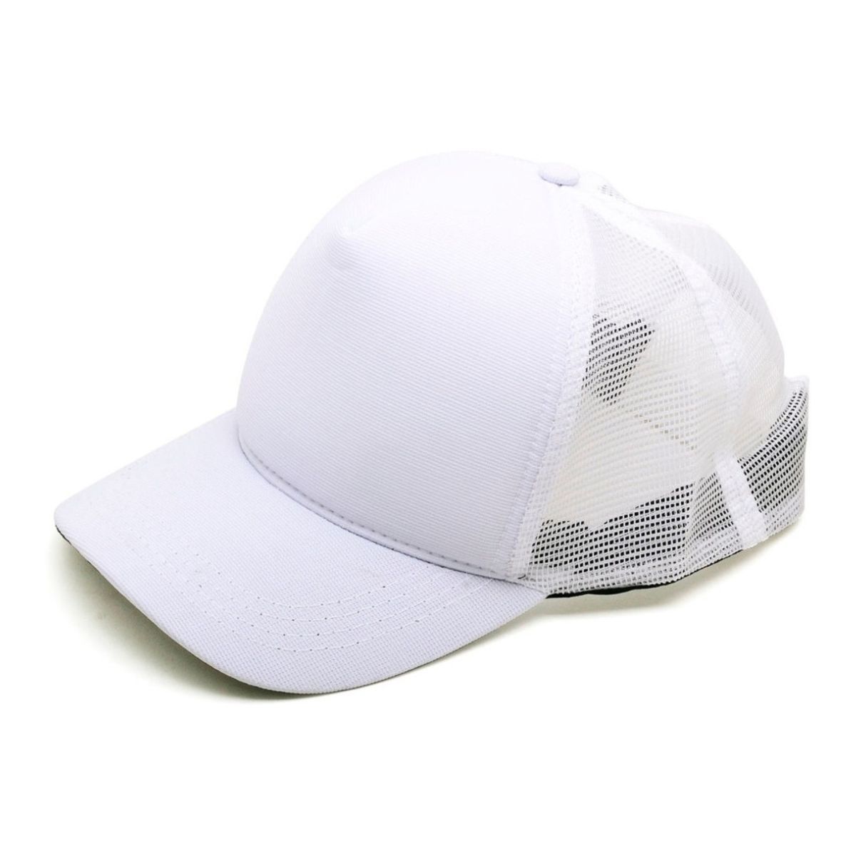 Boné Masculino Aba Curva de Tecido Liso Básico Respirável Ajustável ...