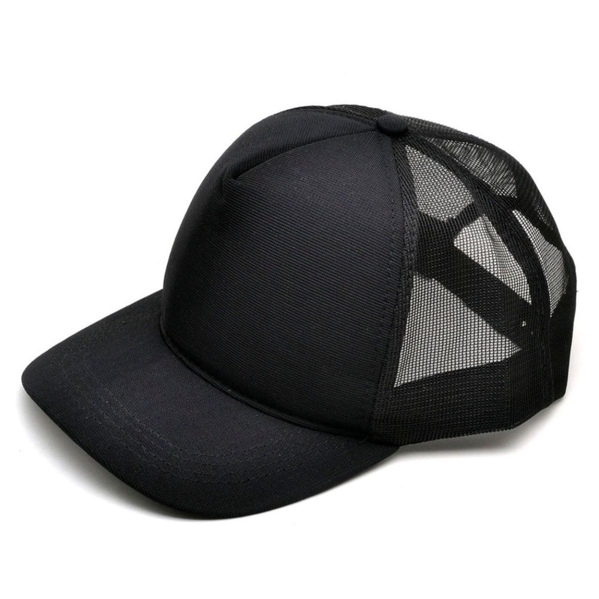 Boné Masculino Aba Curva de Tecido Liso Básico Respirável Ajustável ...