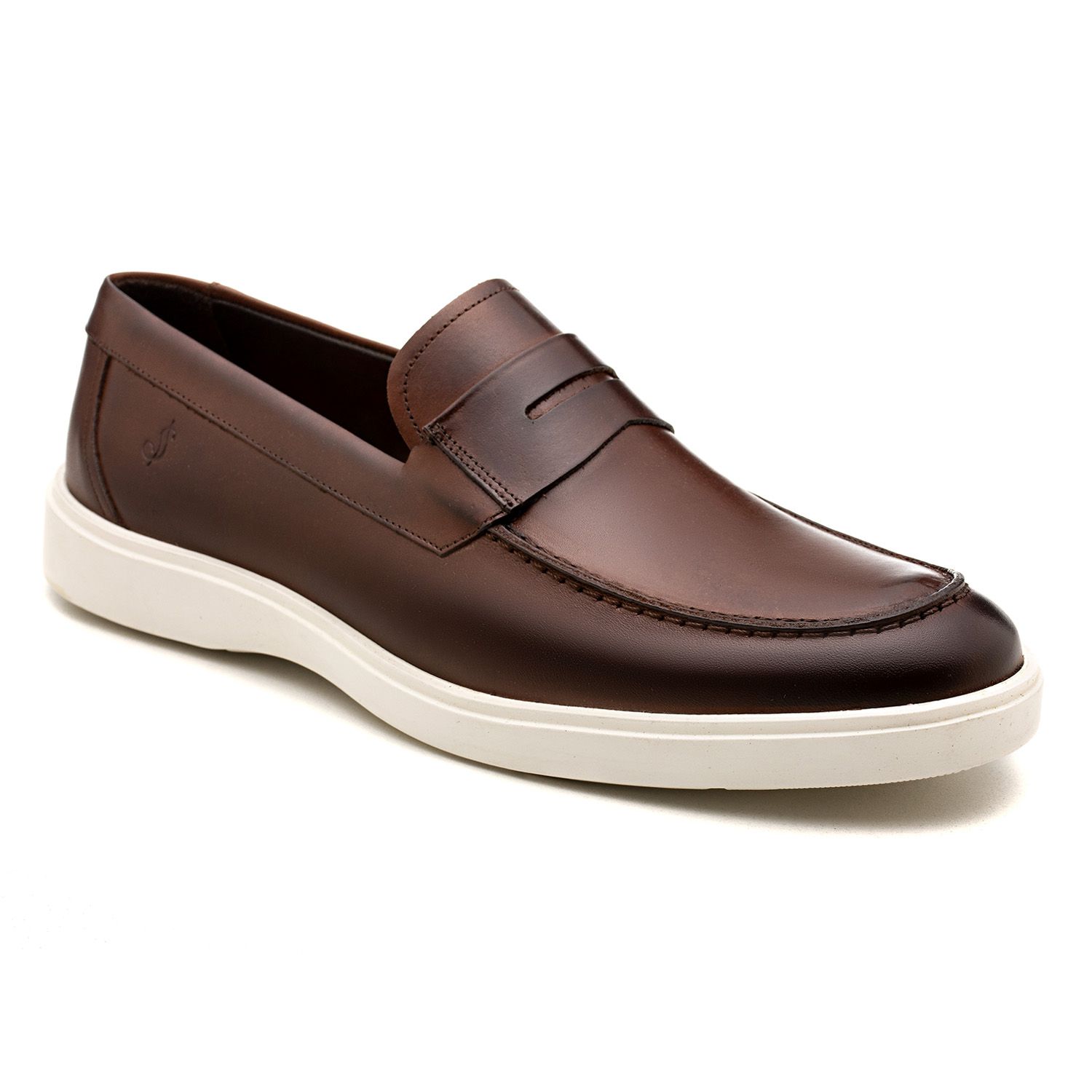 Sapato Loafer Masculino | Pinhão | Couro Legítimo | Salerno Prime