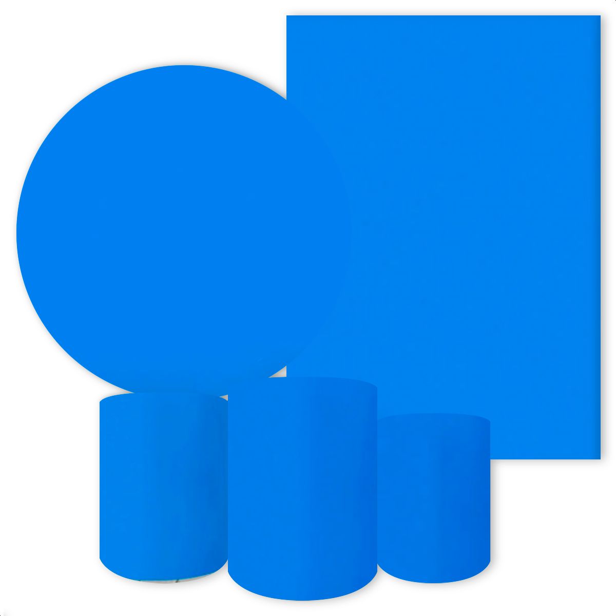 Kit 5 Peças Capa Redonda + Capa Retangular + Trio Capas Cilindros ...