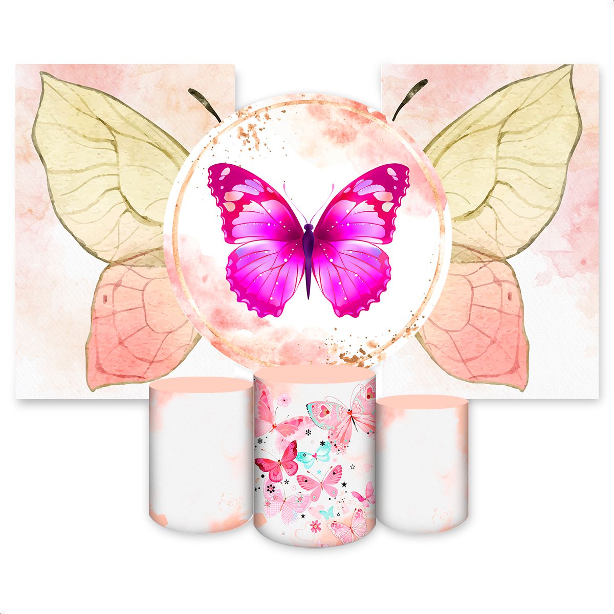 Kit Capa Painel Redondo + 2unid Capa Retangular + Trio Capas Cilindros ...