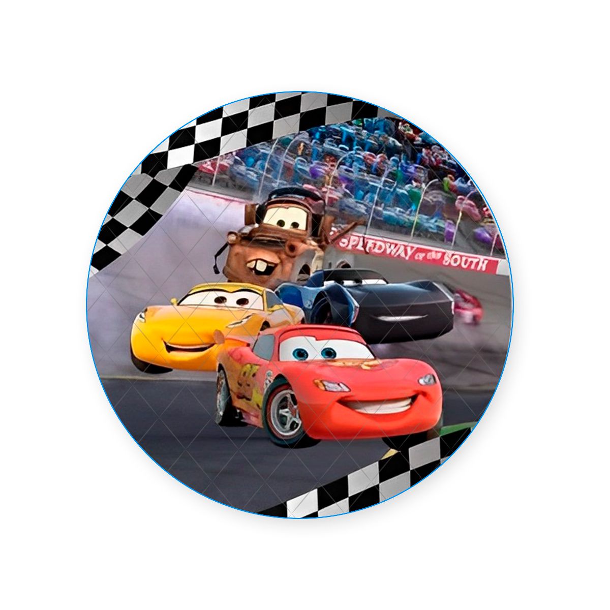 Capa Painel Redondo Sublimados Tema Carros 249 | Painel Festivo
