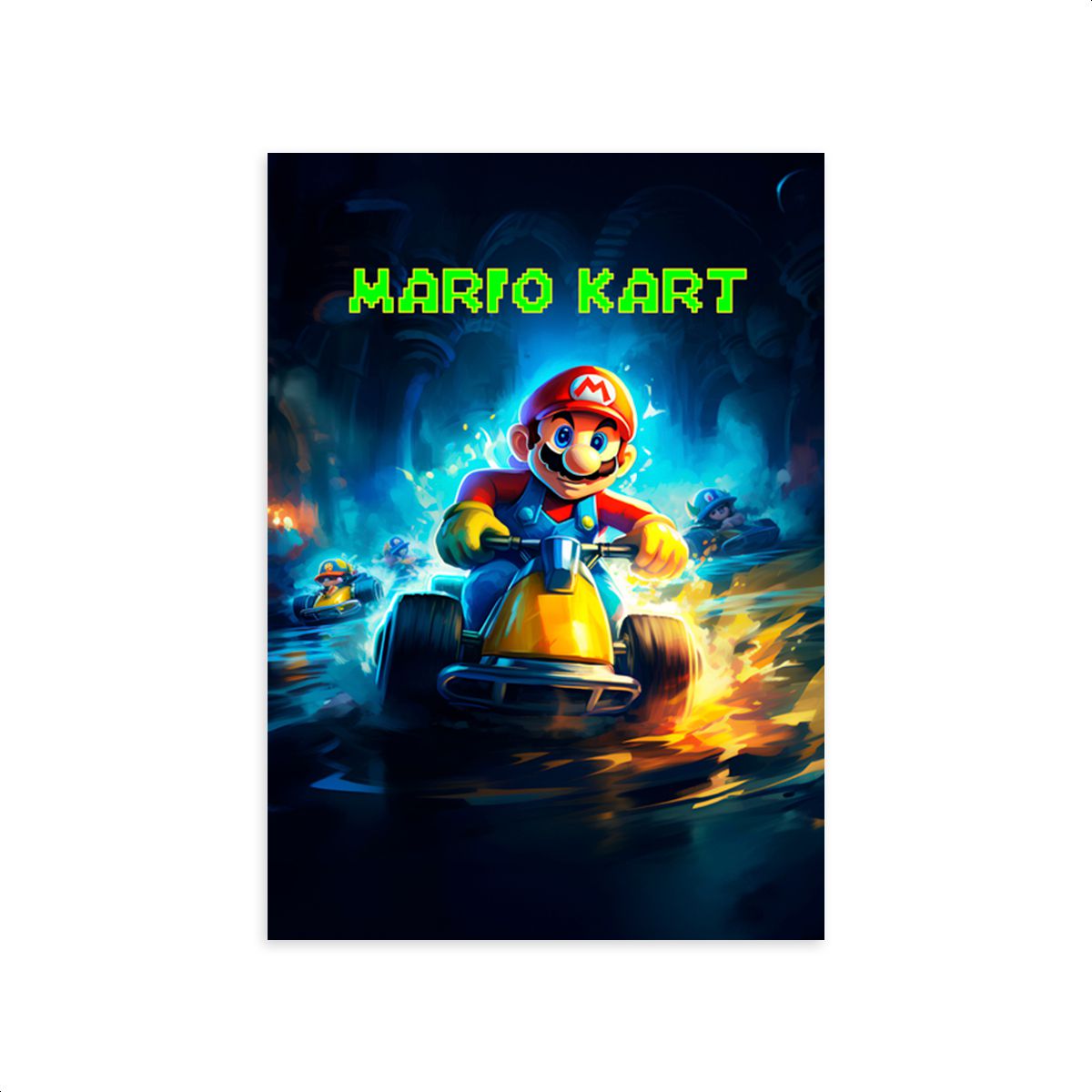 Capa Painel Retangular Sublimado Tema Super Mario 4015 | Painel Festivo