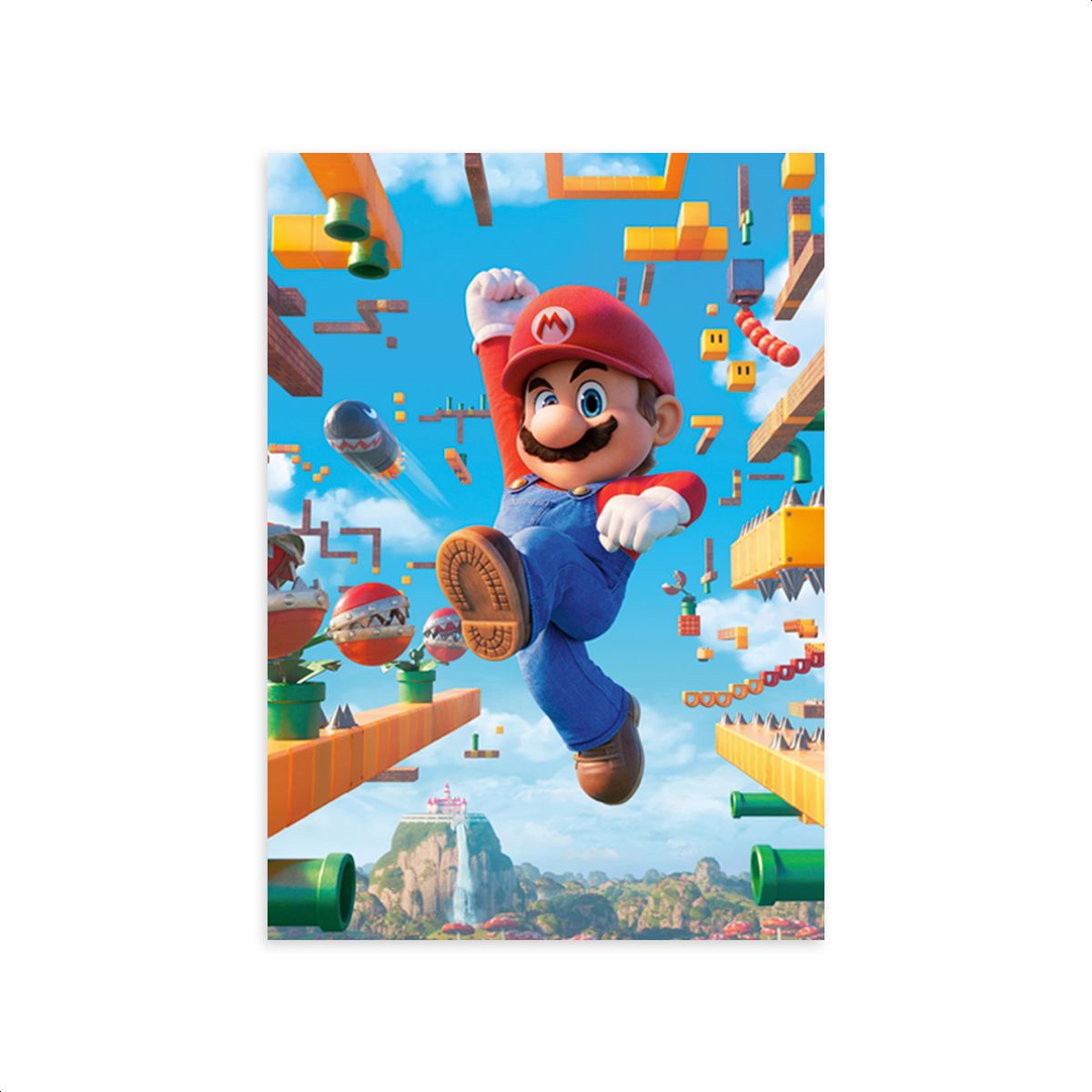 Capa Painel Retangular Sublimado Tema Super Mario 4017 | Painel Festivo