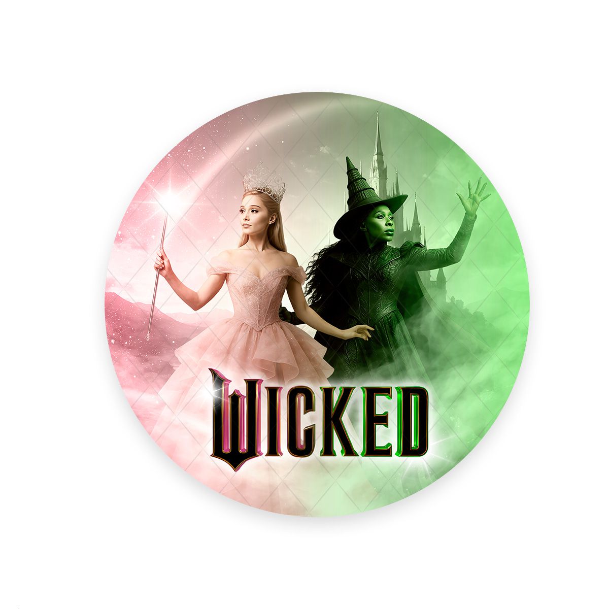Painel Redondo Tema Wicked 7168 | Painel Festivo