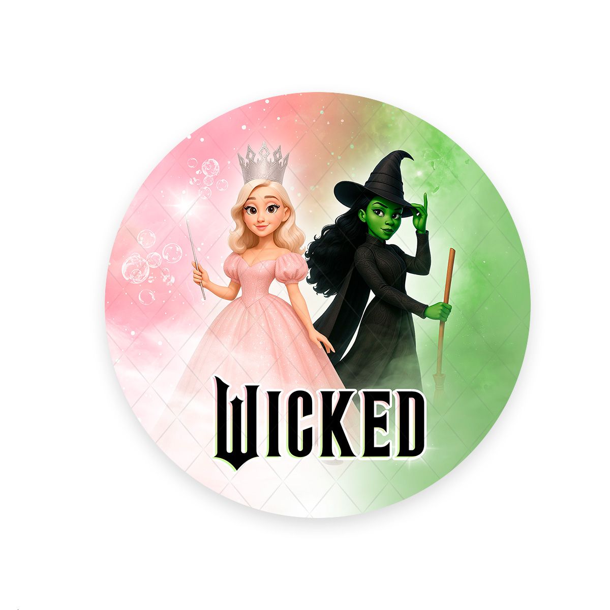 Painel Redondo Tema Wicked 7169 | Painel Festivo