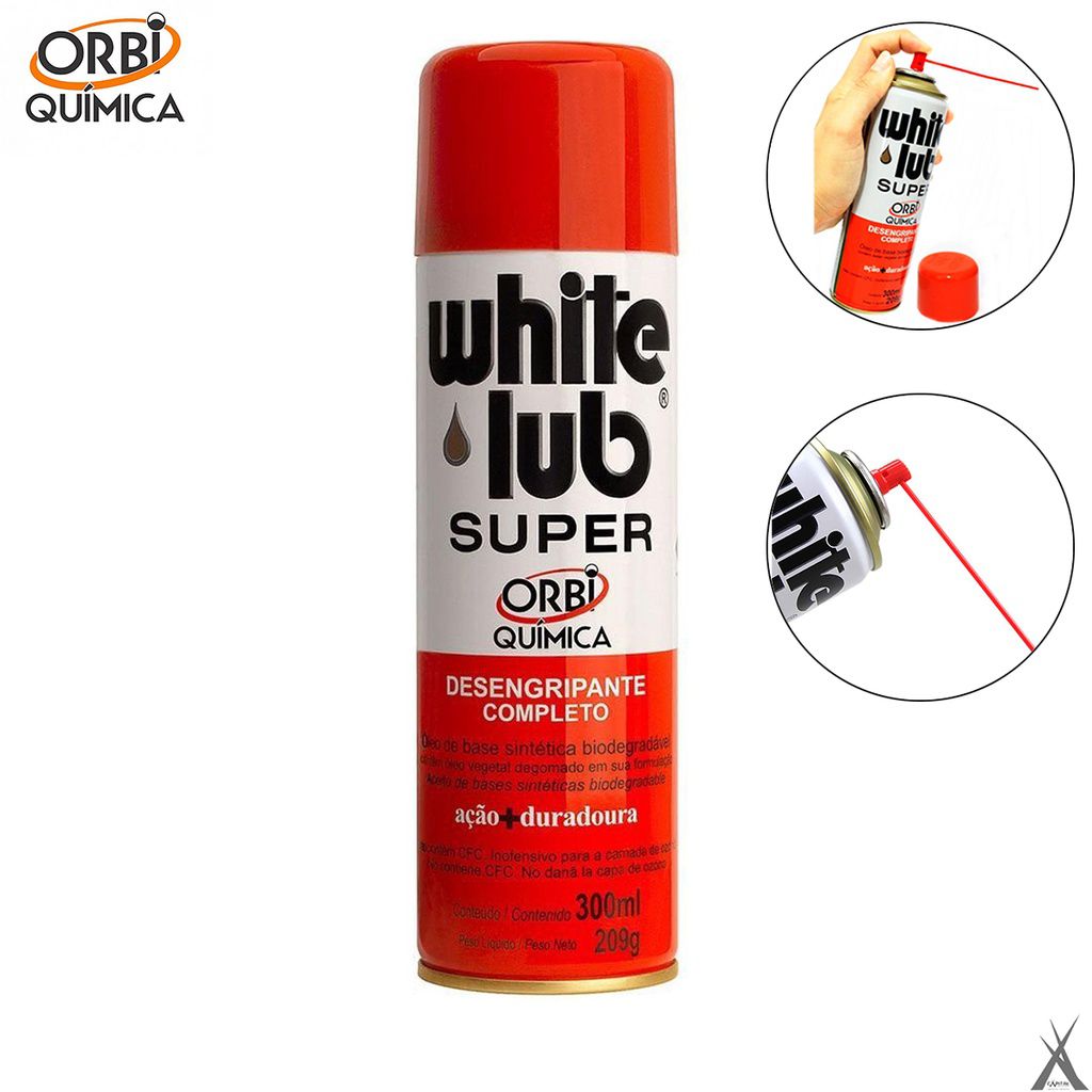 Lubrificante White Lub Super 300ml Da Orbi Química | Palma Parafusos e ...