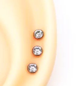 Labret Australiano com Base 3mm Haste 0.8mm | Pierce Boutique