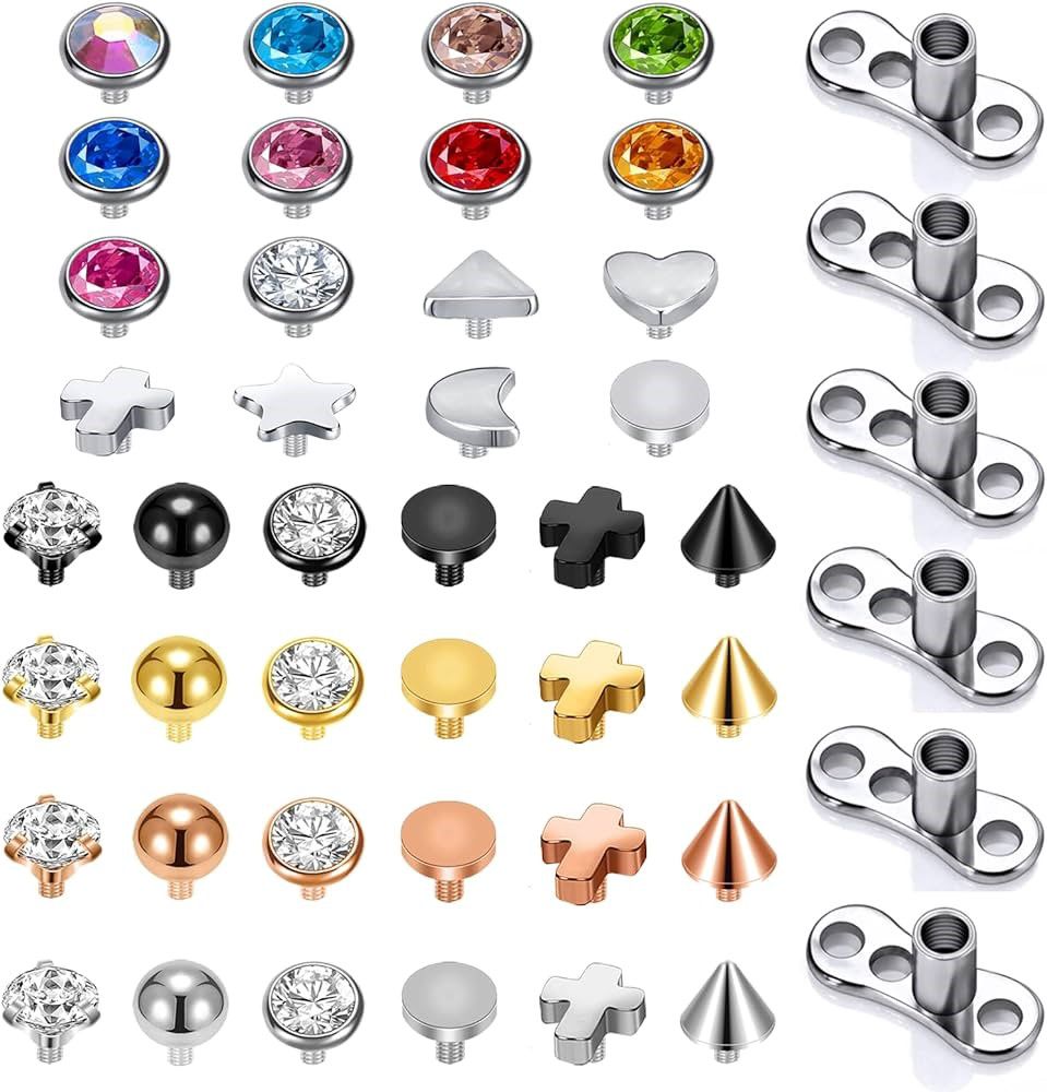 Micro Dermal Implante , Zirconia e Opala,C/ Base Para Implante, Titanio ...