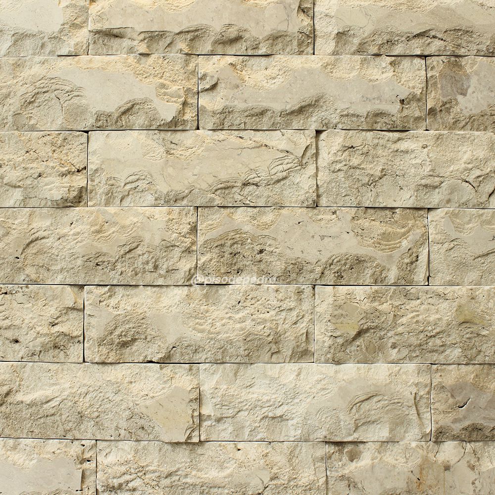 Revestimento Mármore Travertino Rockface 10x30 cm | Piso de Pedra Osasco