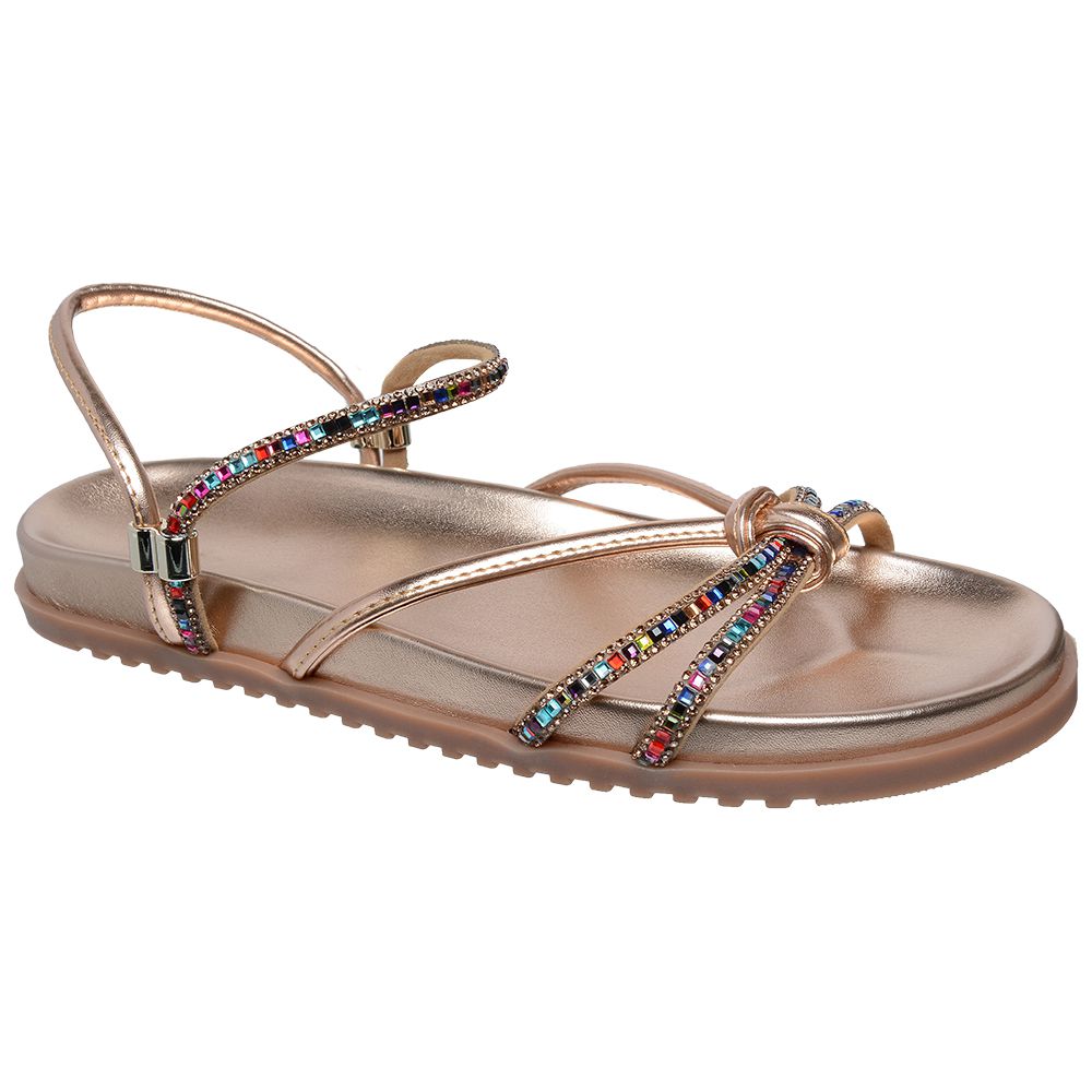 Papete Flat Strass Multicolor | PLANET FRANCA