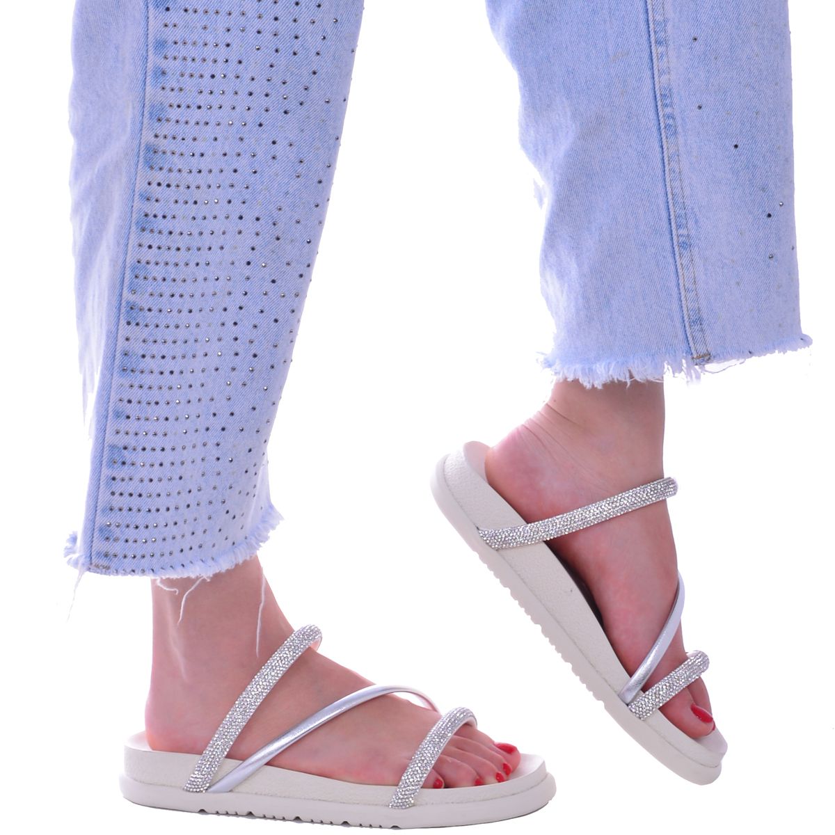 Papete Laura Feminina com Strass Polo Joy | Polo Joy