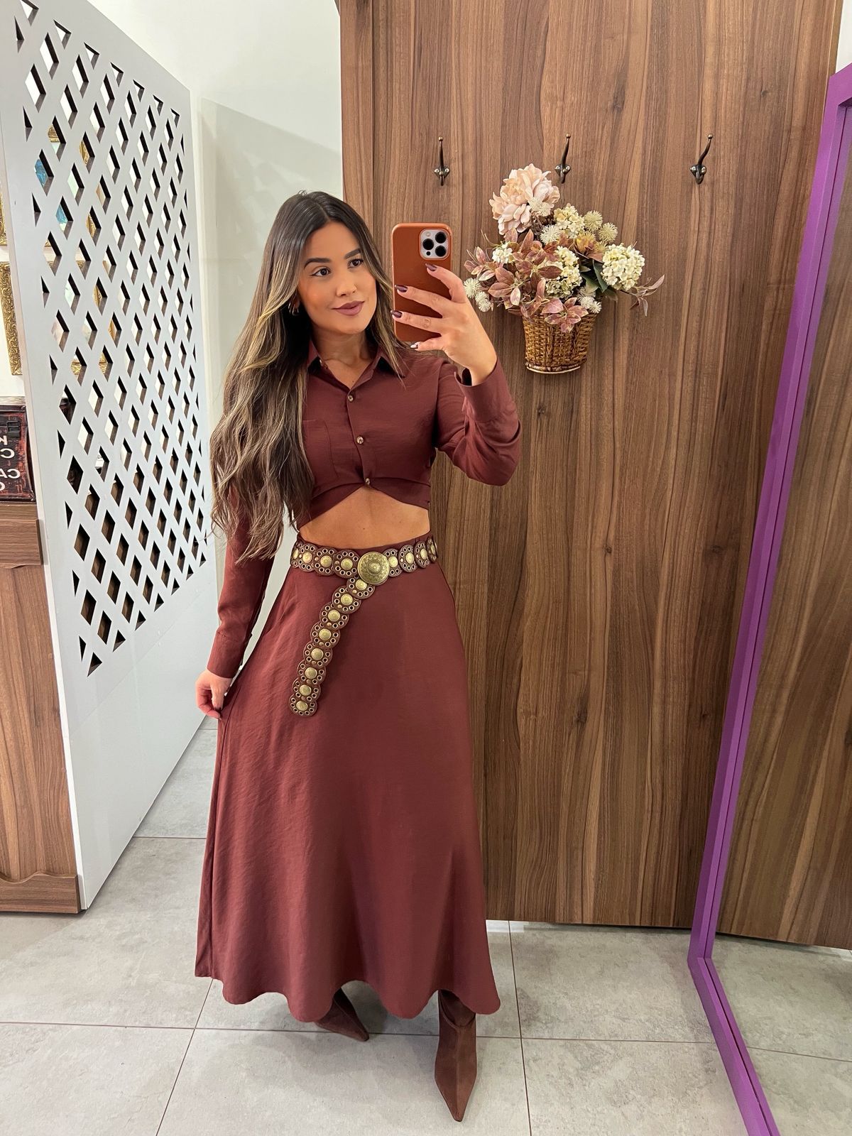 Conjunto Marrom Adriana | Closet