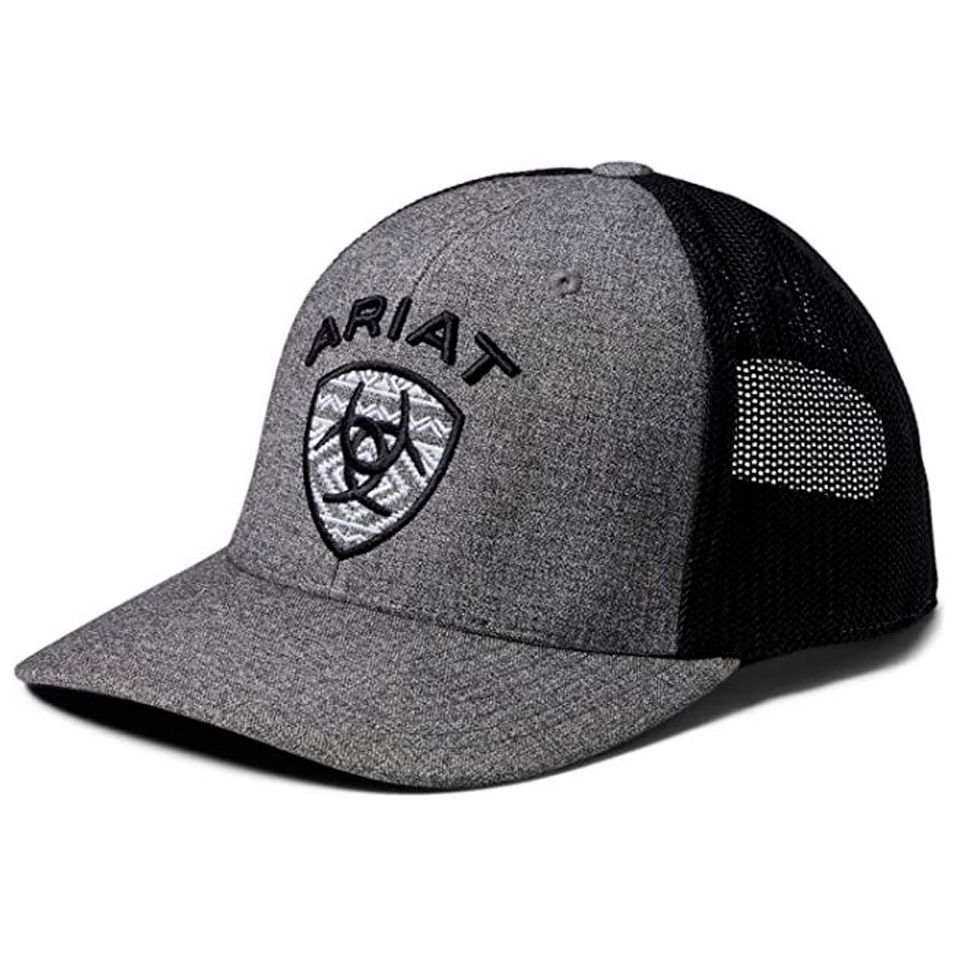 BONE ARIAT - CINZA / PRETO / LOGO | PROTEC HORSE - A LOJA DOS GRANDES ...