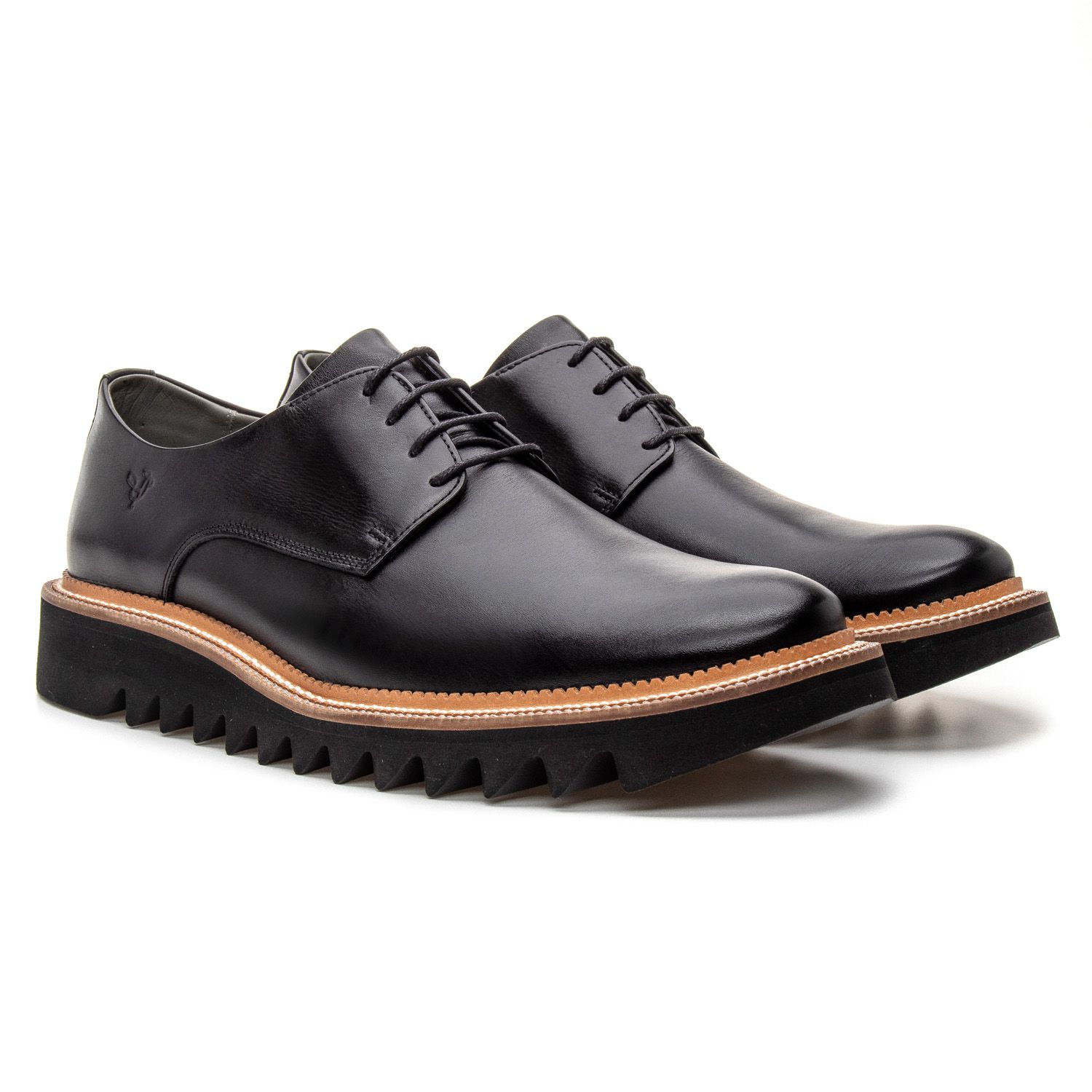 Sapato Masculino Derby Ingré Preto | Rambourg | Sapatos em Couro
