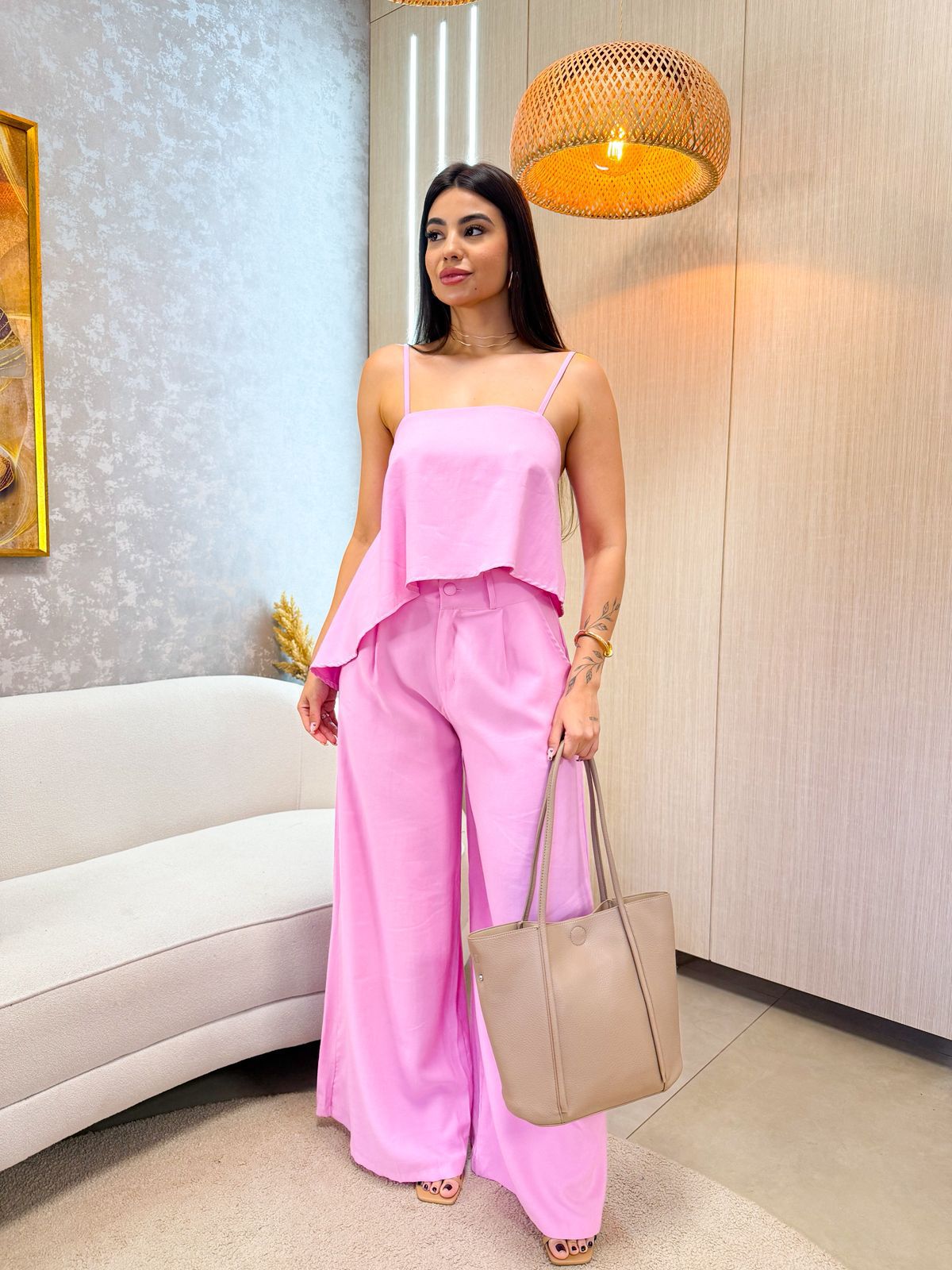Conjunto Bruna Rosa | Rebeca Azevedo