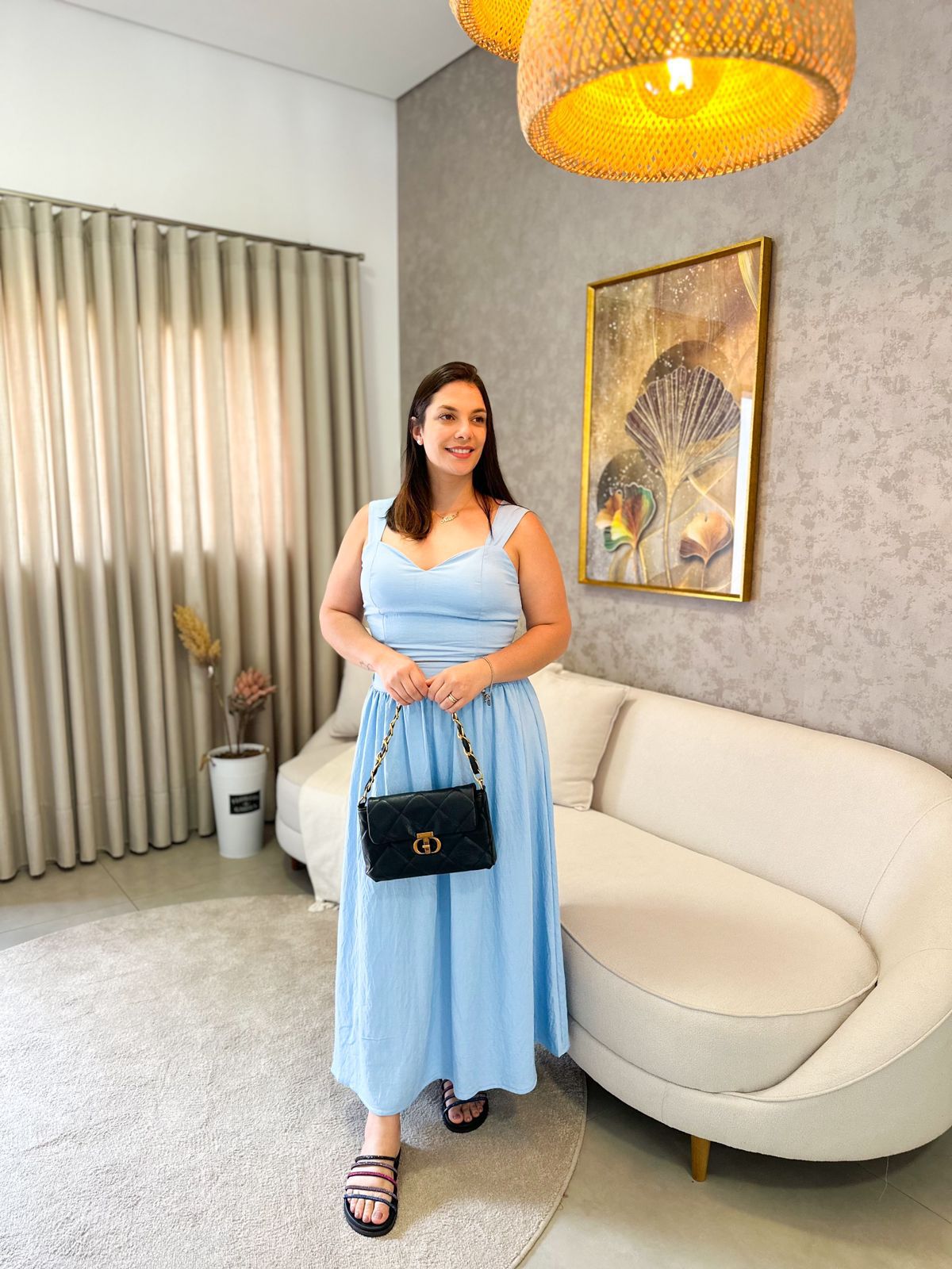 Conjunto Margarida azul bebê | Rebeca Azevedo