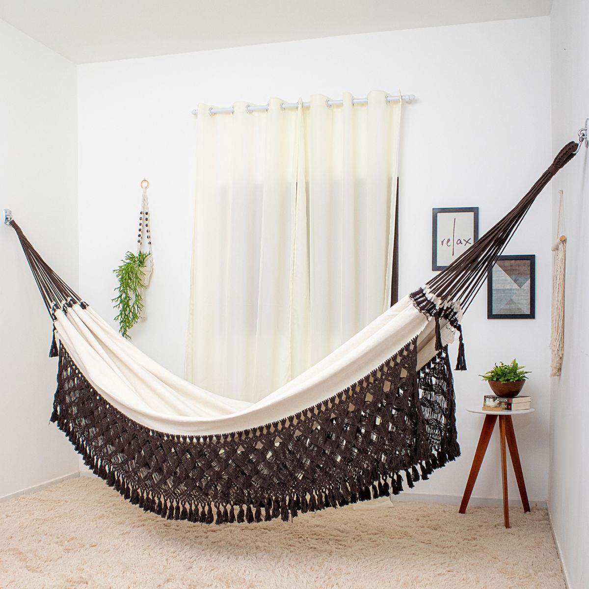 Rede de Dormir Clone Especial Bege com Marrom – Conforto e Elegância ...