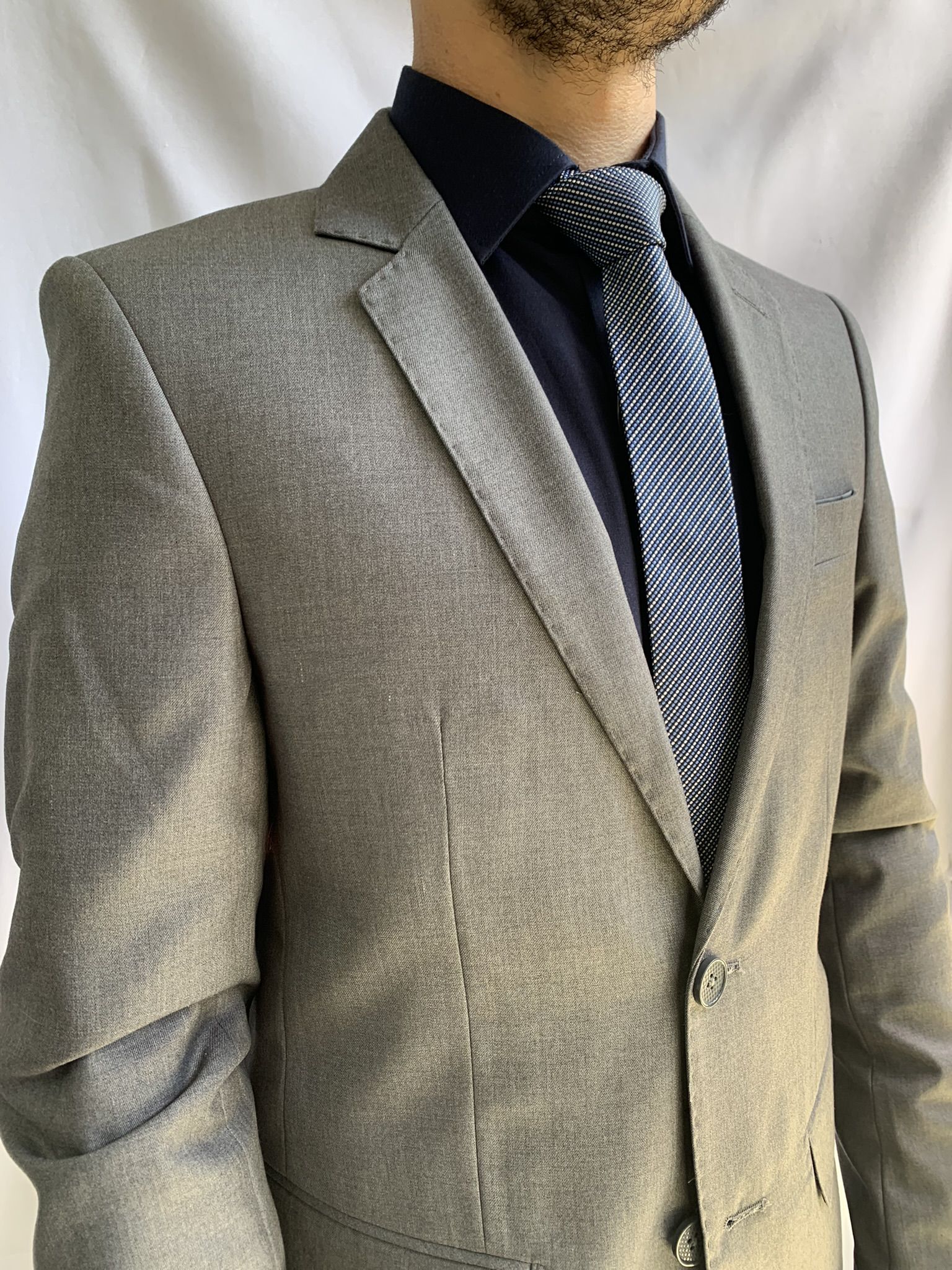 Costume Roberto Alfaiate Cinza em Poliviscose | Roberto Alfaiate ...