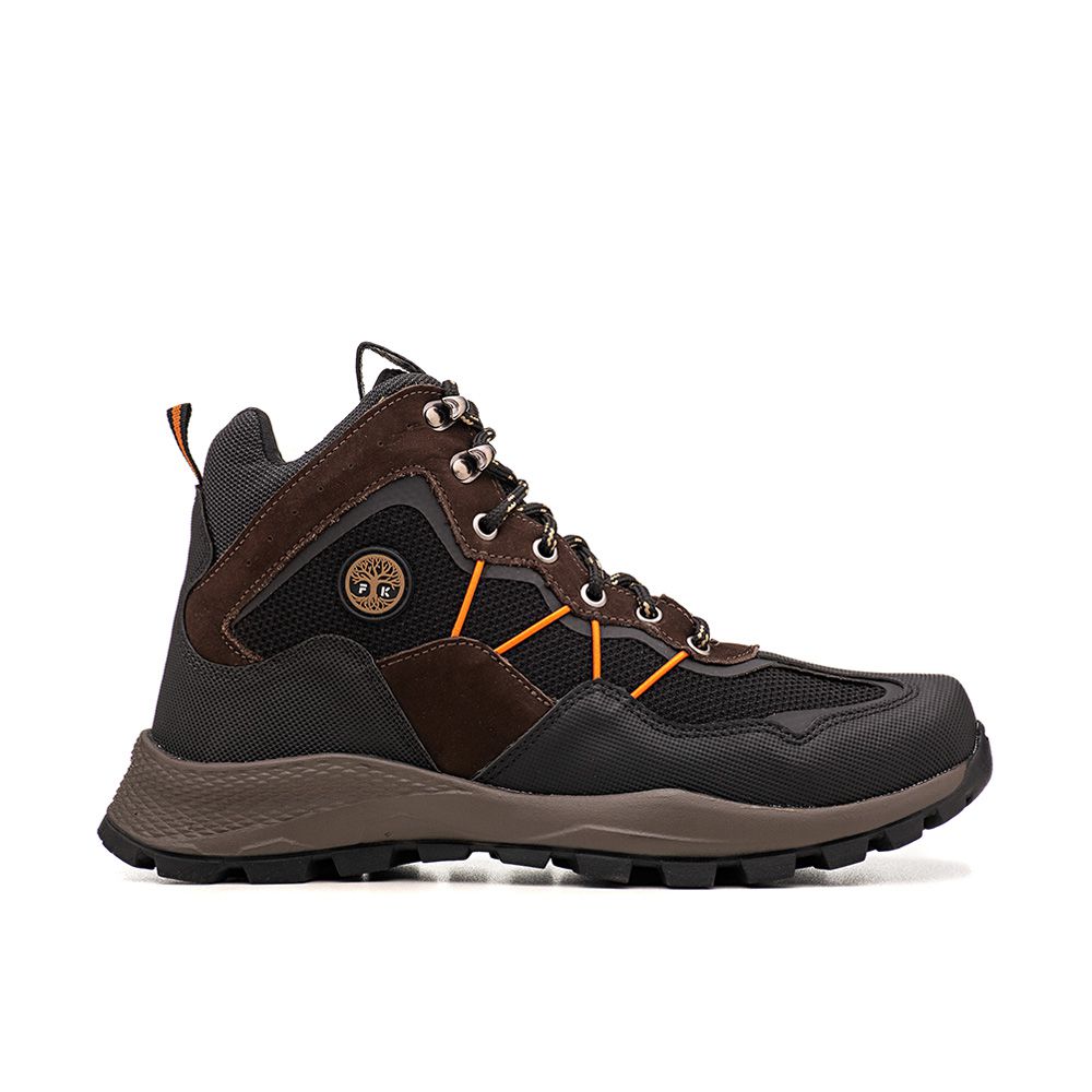 Coturno Masculina Adventure Plus Trilha Couro Legítimo Café e Preto ...