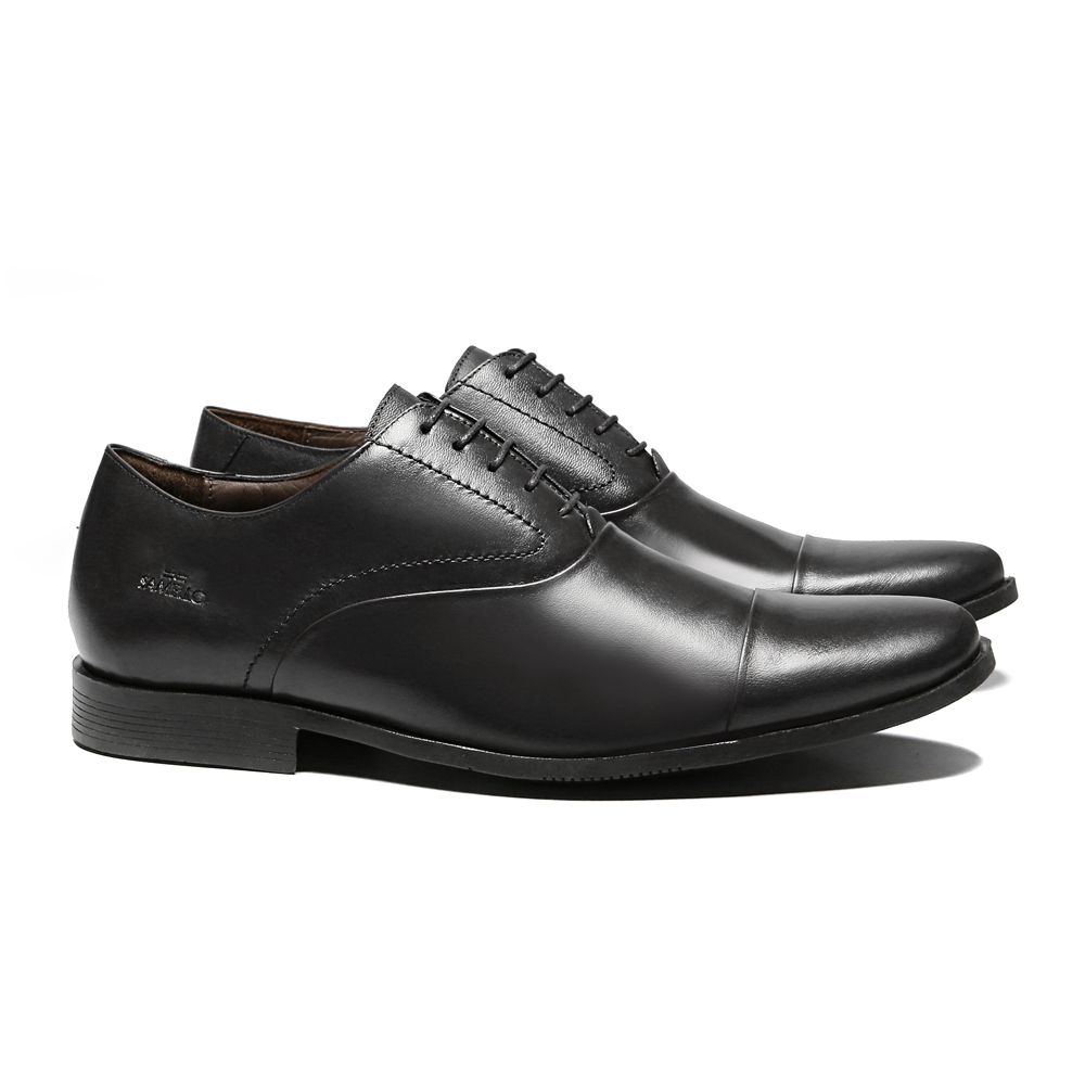 Sapato Social Masculino Rexton Napa Mestiço Preto Samello | SAMELLO