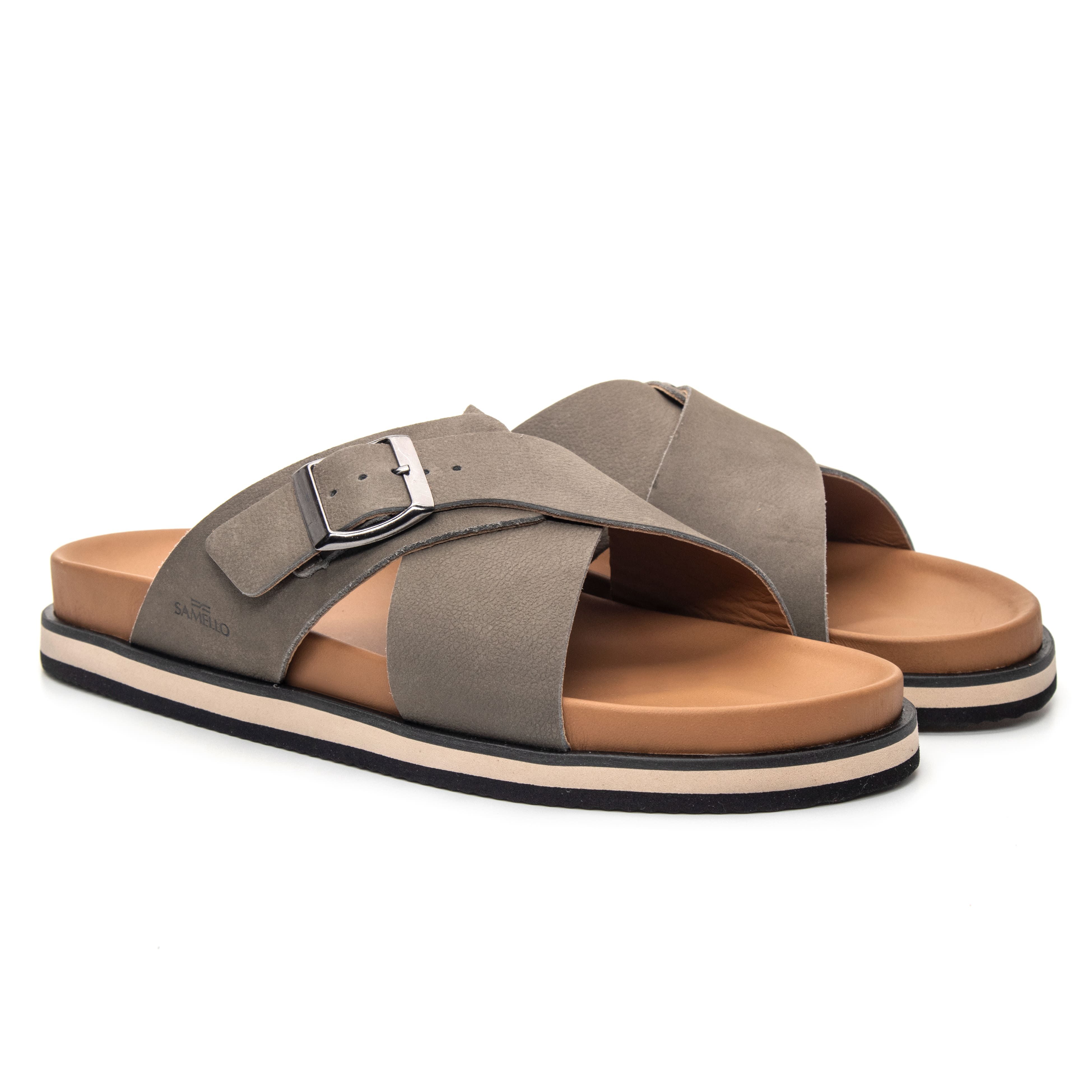 Sandália Masculina Amazon Selaria Cinza Samello Copia | SAMELLO