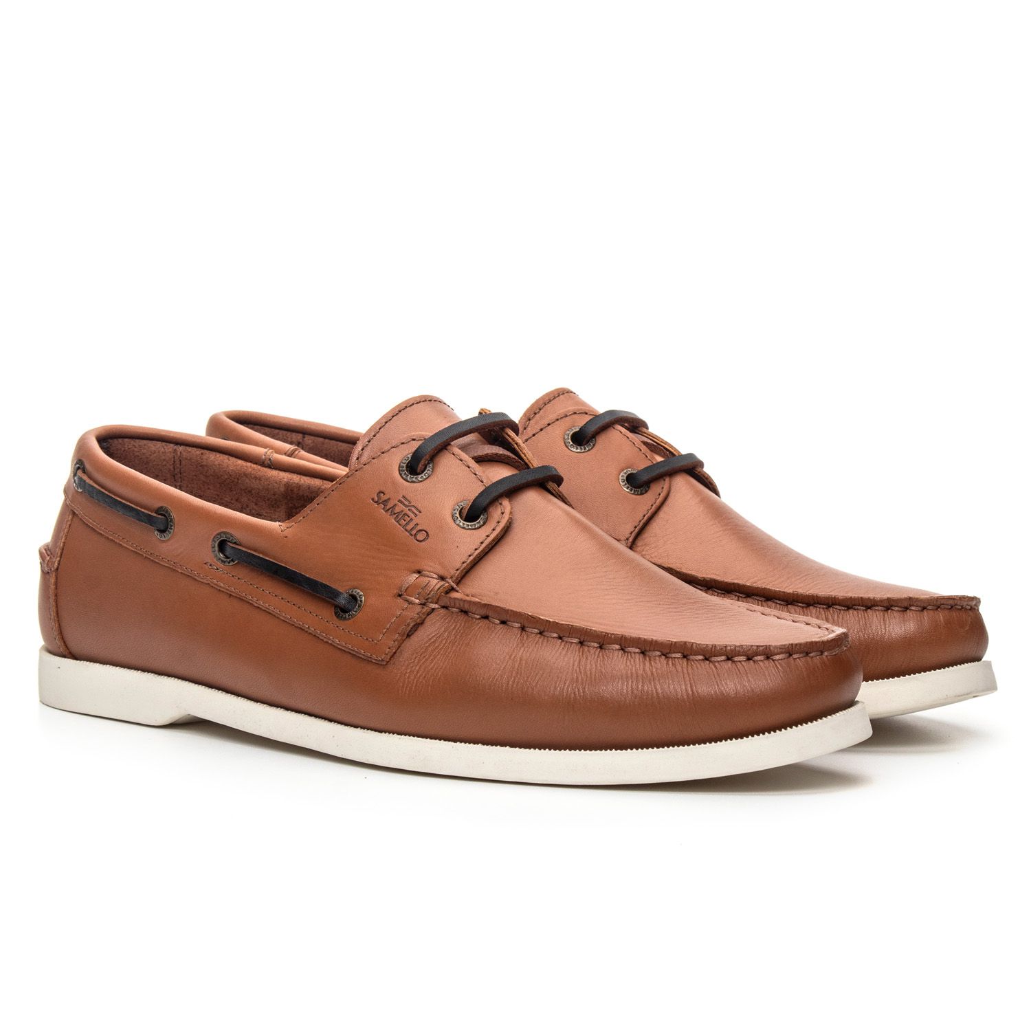 Deckshoes Masculino Burle Absolut Caramelo Samello | SAMELLO