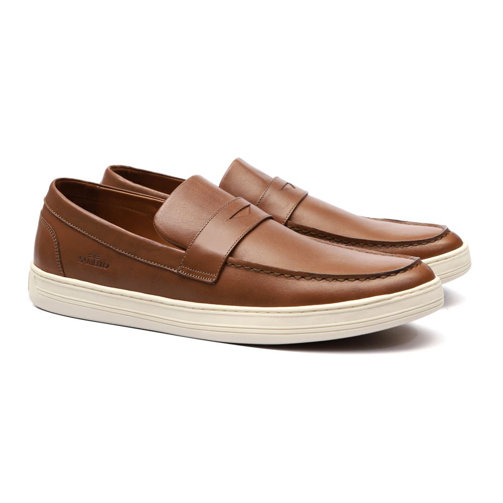 Mocassim Loafer Masculino Soul Tan Samello | SAMELLO