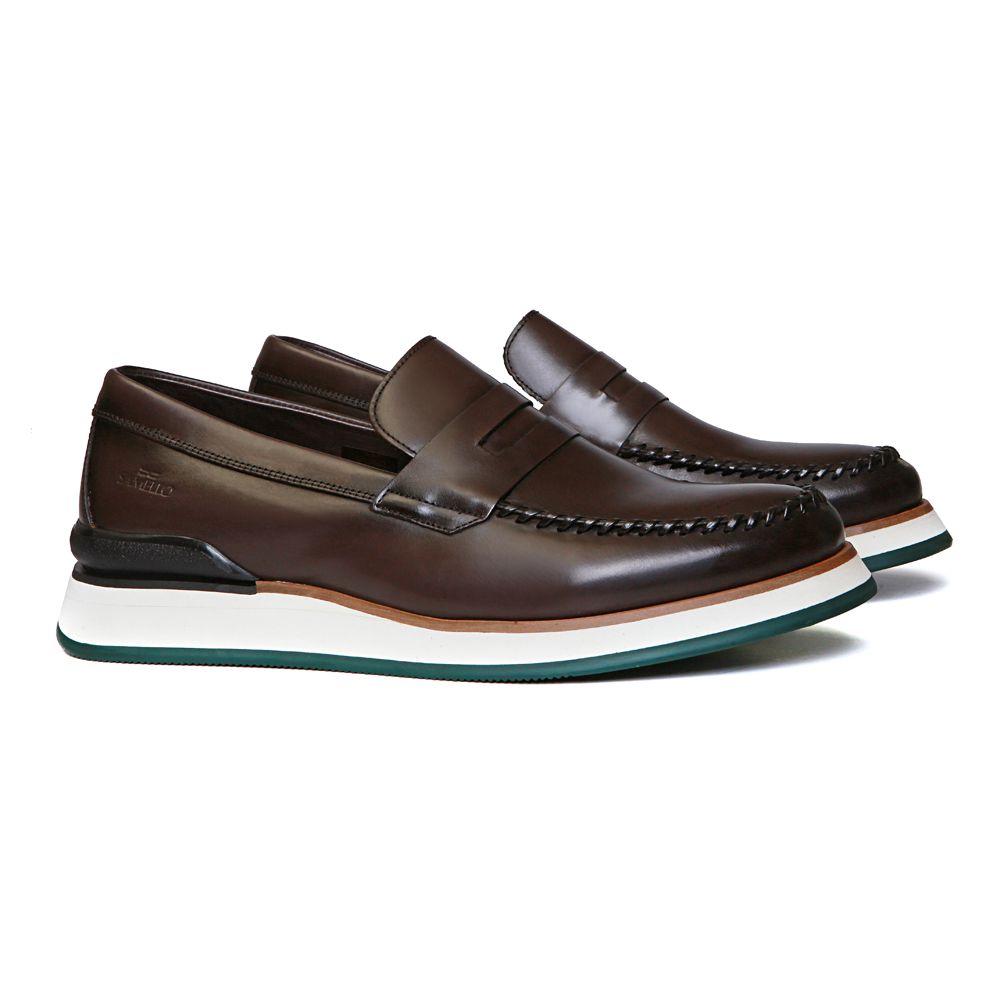 Sapato Casual Podium Masculino Naturalle Avelã Caramelo Samello | SAMELLO