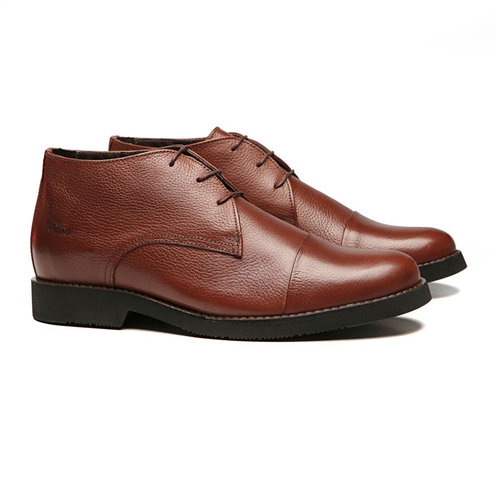 Bota Elevator Masculina Vidal Conhaque Samello | SAMELLO