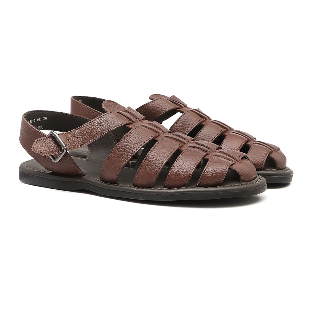 Sandália Masculina Courrier Chocolate Samello | SAMELLO