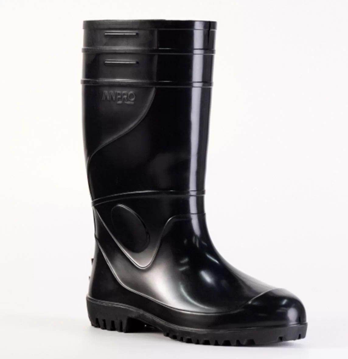 Bota Pvc Preta com Forro Cano Longo Innpro | Santec