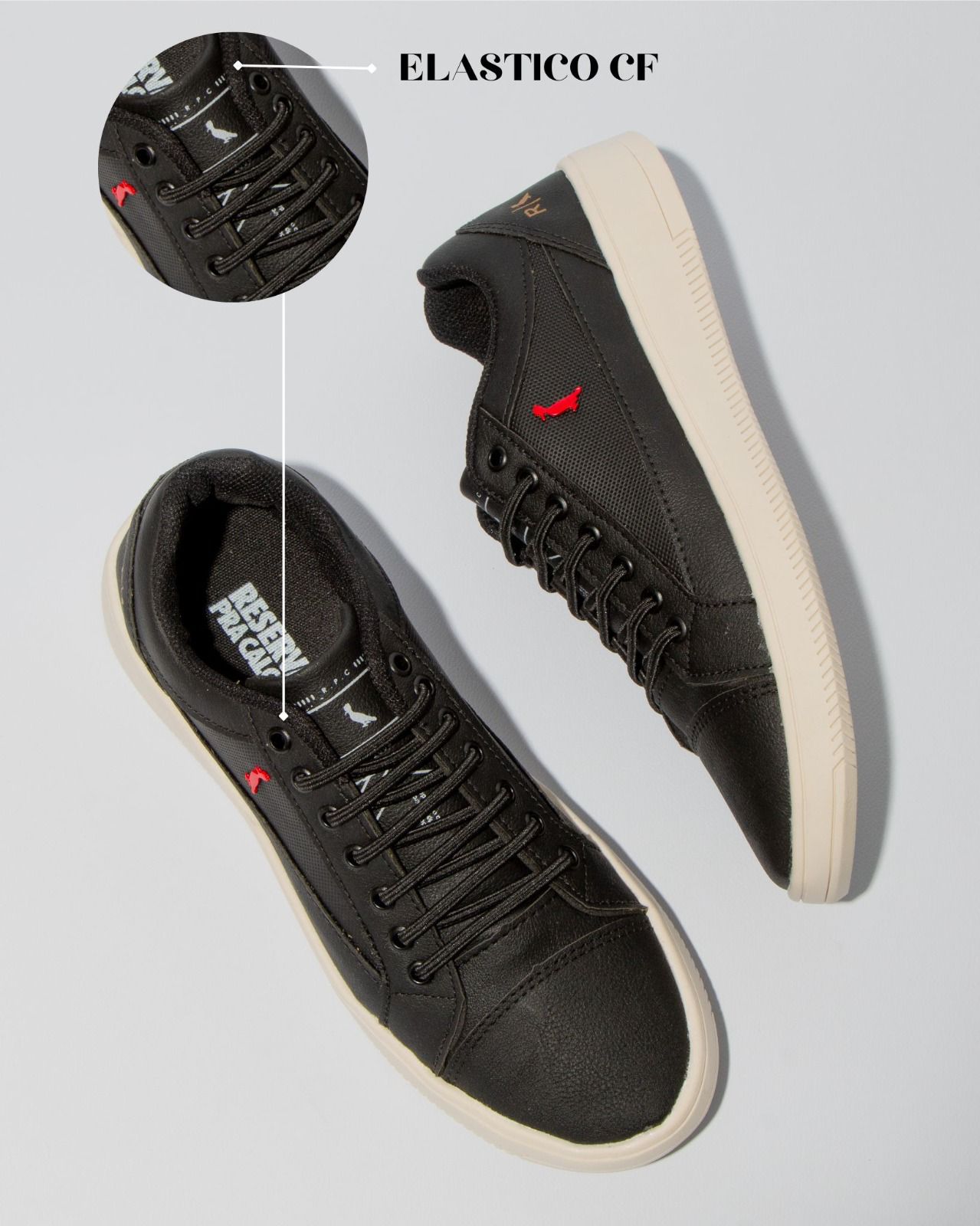 Tênis RS Preto | Talline Sapatilhas Atacado