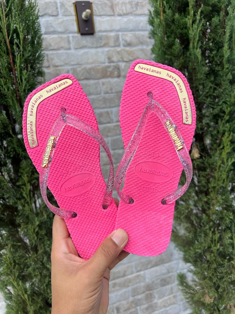 Chinelo com Biqueira Pink | Talline Sapatilhas Atacado