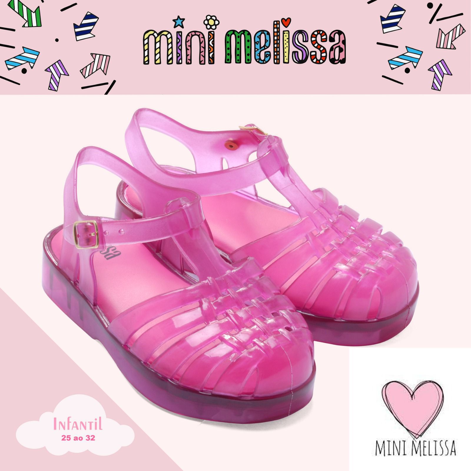 MINE MEL. ROSA TRANSPARENTE | Talline Sapatilhas Atacado
