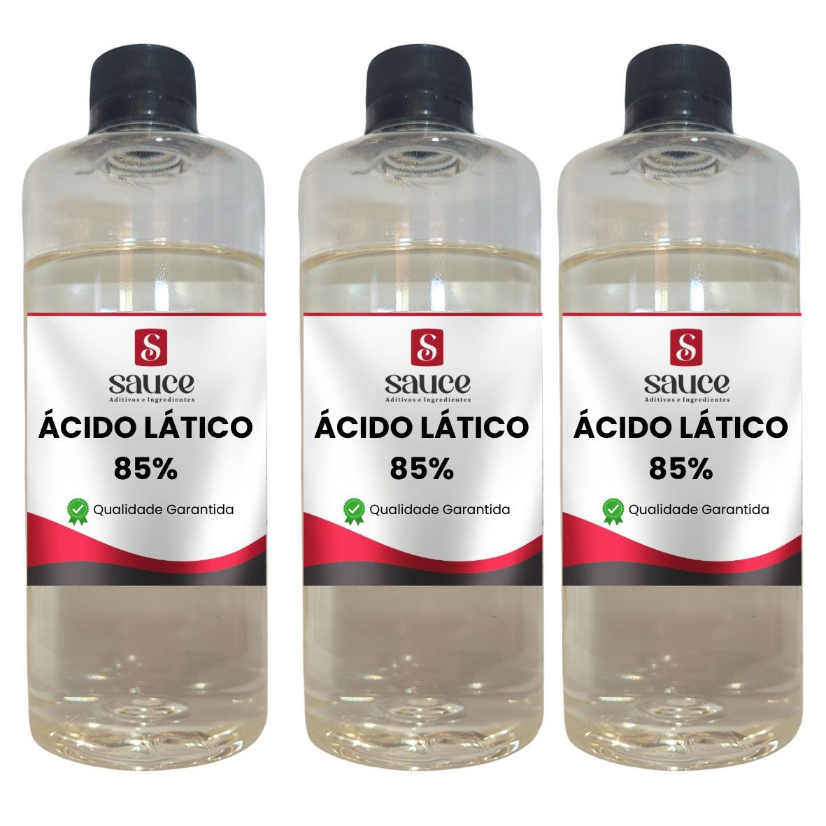 Kit ÁCIDO LÁTICO 85% - 3 frascos - 500 g cada | SAUCE ADITIVOS E ...