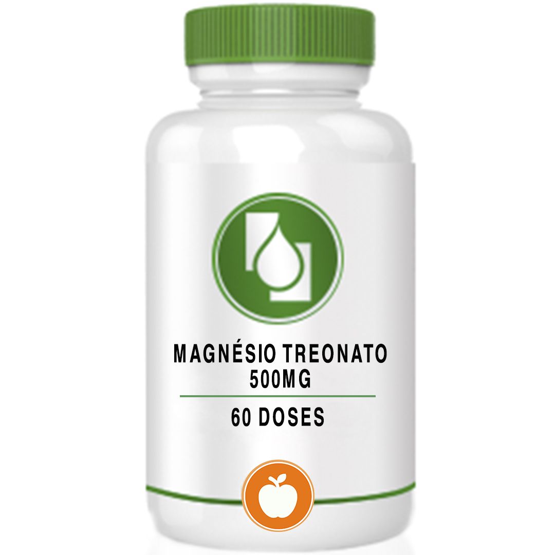 Magnesio Treonato 500mg 60 cápsulas | Seiva Manipulação | Produtos ...