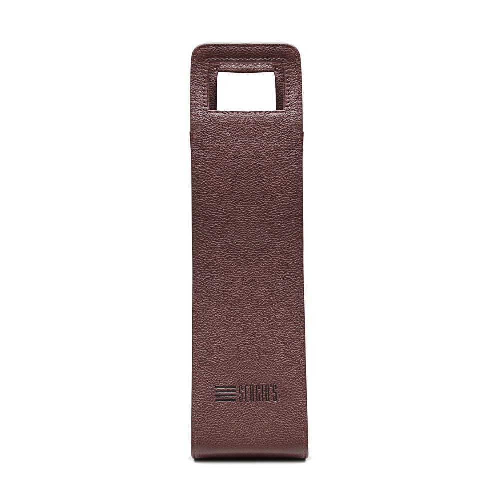 Porta Vinho Em Couro Whisky | SERGIO`S