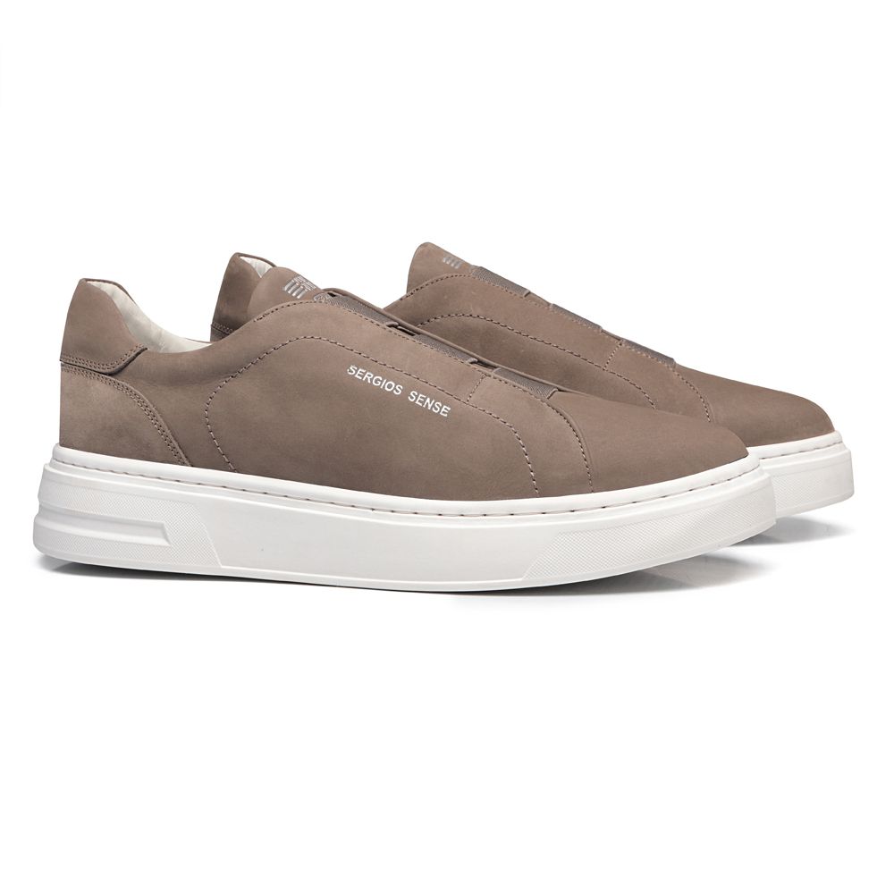 TÊNIS MASCULINO CASUAL EM COURO MARROM COM CONFORTO | SERGIO`S