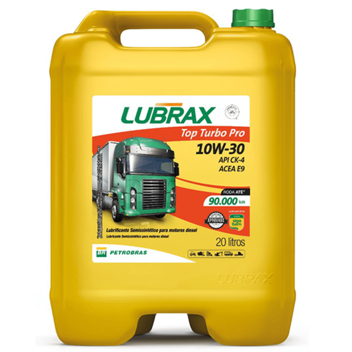 Oleo Lubrificante Motor Diesel 10W30 API CK4 Lubrax Top Turbo Pro Semi ...