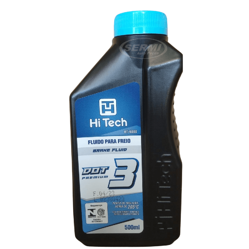 FLUIDO PARA FREIOS DOT 3 HI TECH 500ml | Sermi