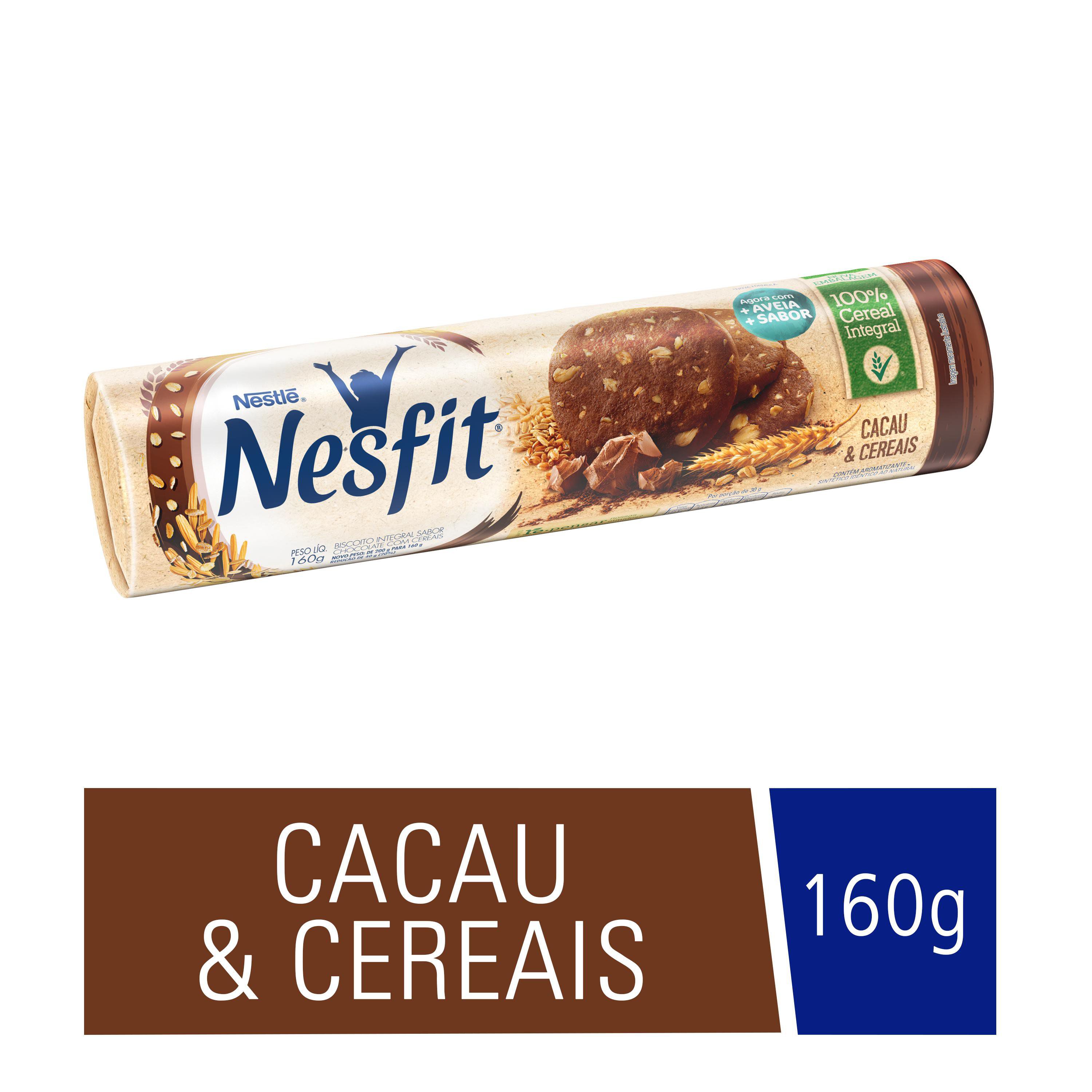Biscoito Nesfit Cacau & Cereais 160g | Day 2 Day