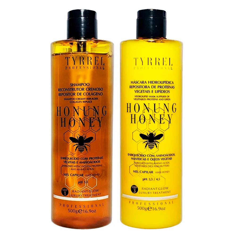 Tyrrel Honung Honey Mel Capilar Kit Shampoo e Máscara Hidrolipídica ...