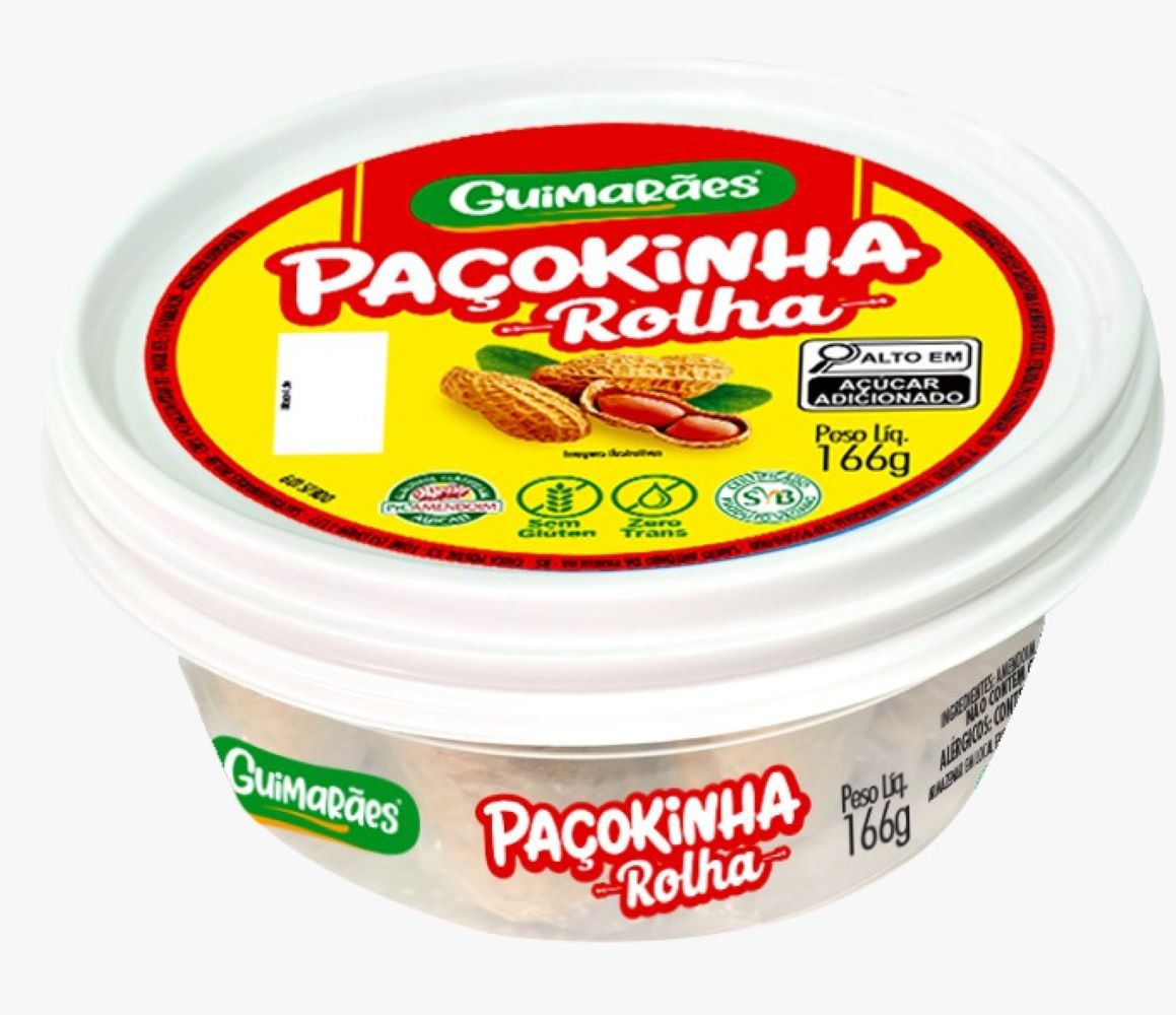 Paçoca Rolha Pote 166g | Guimarães Alimentos