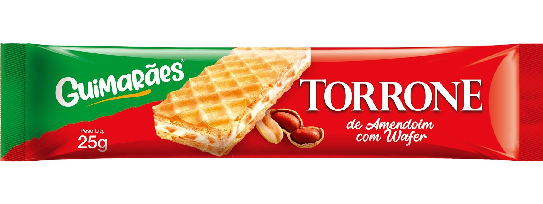 Torrone com Waffer 25g | Guimarães Alimentos