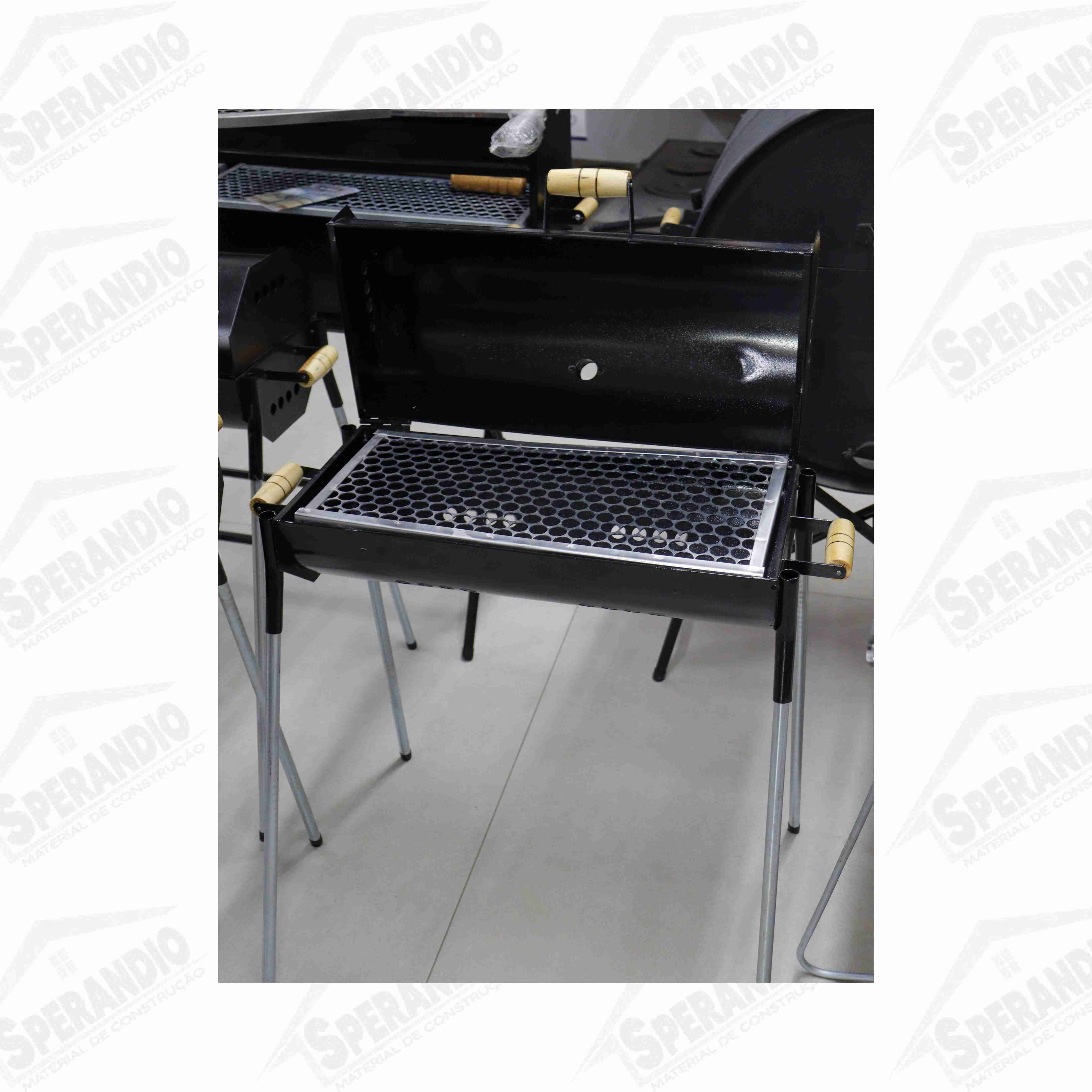 CHURRASQUEIRA BAFO CHAPA PRETA 53CM - PATINI | Sperandio