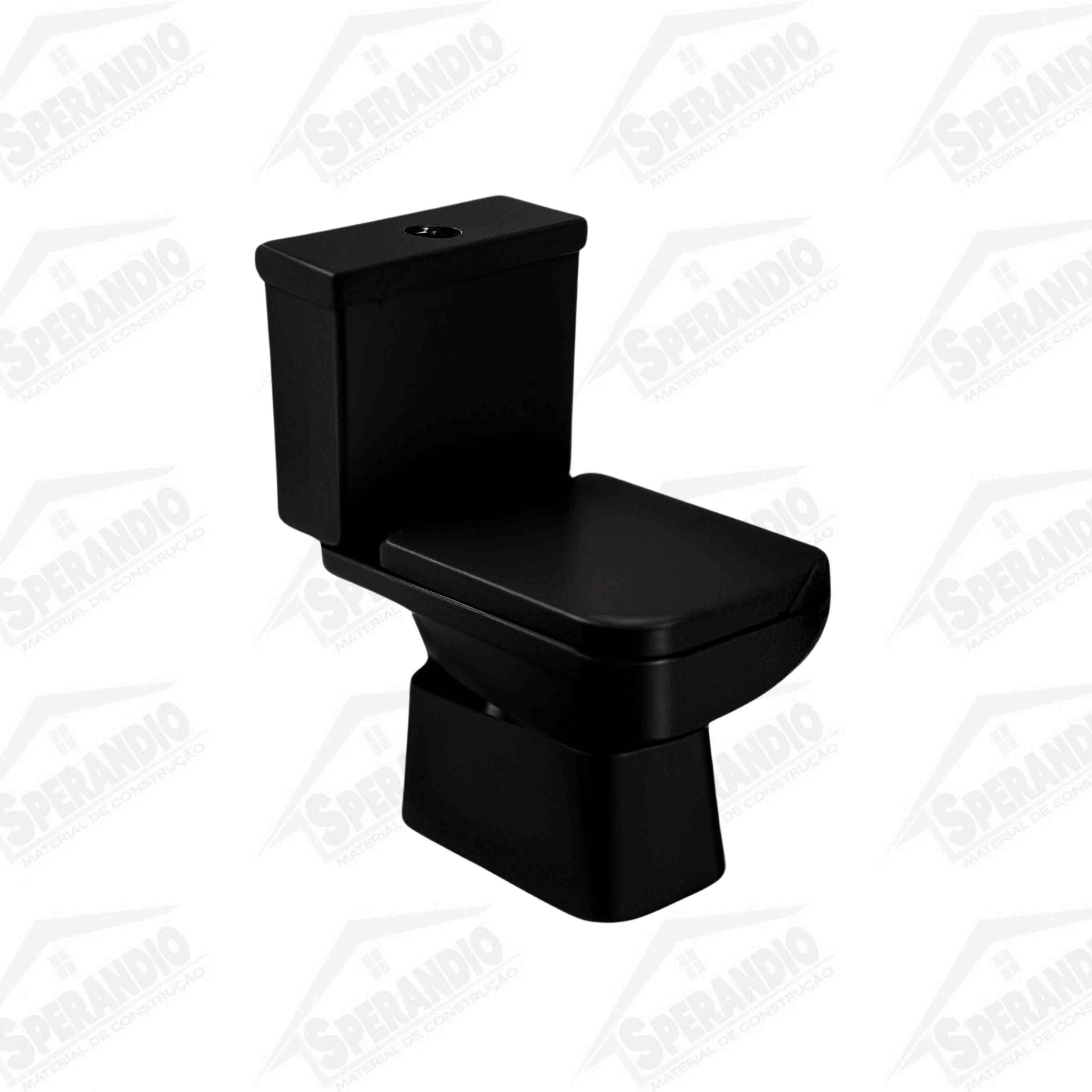 KIT COMPLETO ICASA VASO ACOPLADO MISTI PRETO MATTE - ICASA | Sperandio