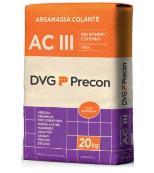 Argamassa Colante ACIII 20kg – Precon – Alta Aderência e Durabilidade ...